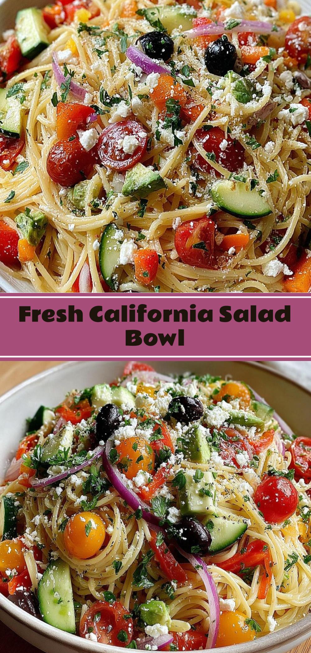 Vibrant Fresh California Salad Loaded with Crisp Veggies - cozy baking life